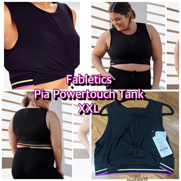 Fabletics | Tops | New Fabletics Pia Powertouch Light Front Twist Tank ...